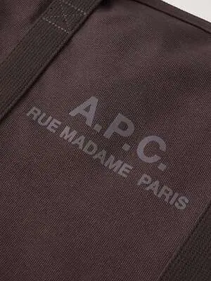 A.p.c. Recuperation Logo-printed Webbing-trimmed Cotton-canvas Tote Bag