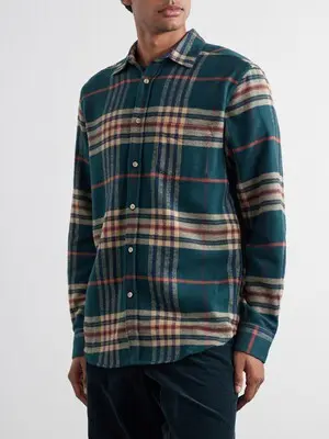 Portuguese Flannel Cervo Checked Cotton-flannel Shirt