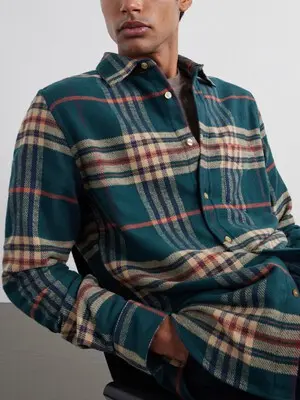 Portuguese Flannel Cervo Checked Cotton-flannel Shirt