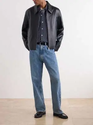 AMI Paris Leather Jacket