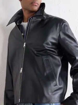 AMI Paris Leather Jacket