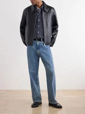 AMI Paris Leather Jacket