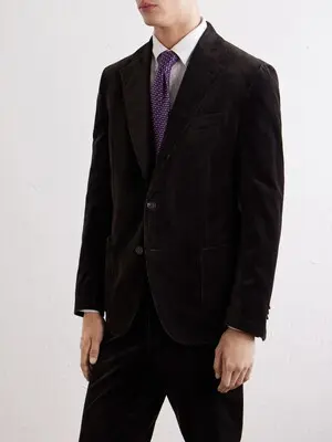DE PETRILLO Forcella Cotton-blend Corduroy Suit Jacket