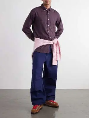 Polo Ralph Lauren Logo-embroidered Checked Cotton Shirt