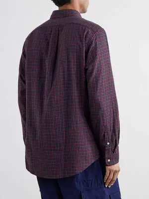 Polo Ralph Lauren Logo-embroidered Checked Cotton Shirt