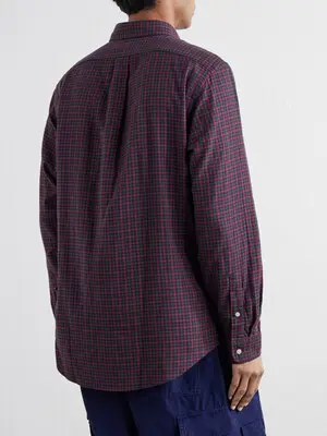 Polo Ralph Lauren Logo-embroidered Checked Cotton Shirt