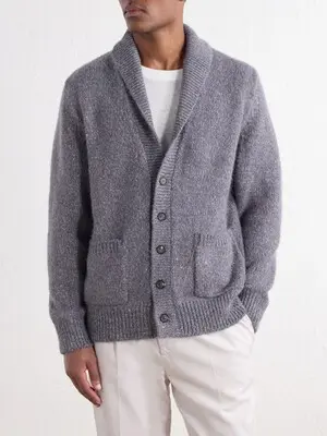 Eleventy Wool-blend Cardigan - Gray