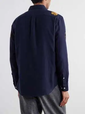 Portuguese Flannel Embroidered Cotton-flannel Shirt