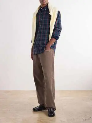 Polo Ralph Lauren Logo-embroidered Checked Cotton Shirt