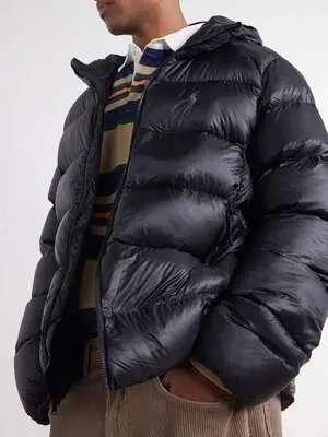Polo Ralph Lauren Logo-embroidered Shell Hooded Down Jacket