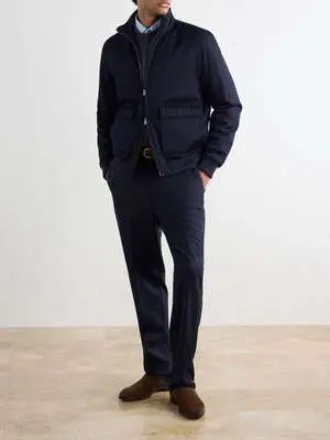 Herno Virgin Wool-twill Bomber Jacket