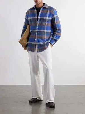 Portuguese Flannel Alpino Checked Cotton-flannel Shirt