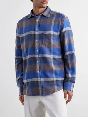Portuguese Flannel Alpino Checked Cotton-flannel Shirt