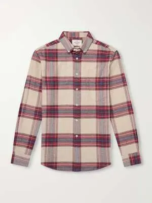 Portuguese Flannel Sabela Checked Cotton-flannel Shirt - Red
