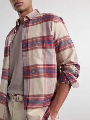 Portuguese Flannel Sabela Checked Cotton-flannel Shirt