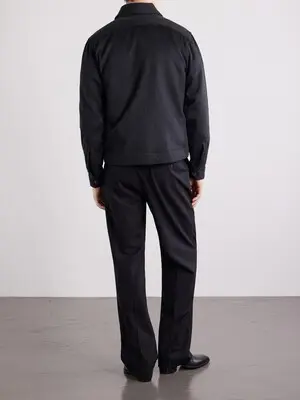 DE PETRILLO Wool And Cashmere-blend Felt Bomber Jacket