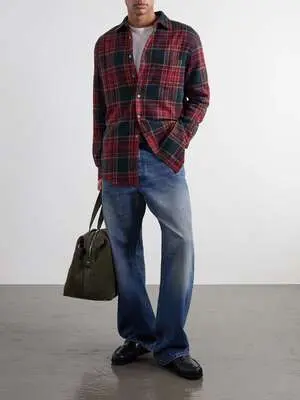Portuguese Flannel Bravio Checked Cotton-flannel Shirt