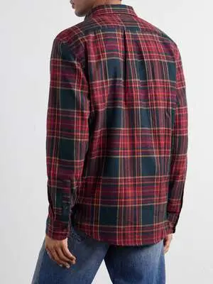 Portuguese Flannel Bravio Checked Cotton-flannel Shirt