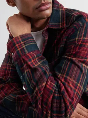 Portuguese Flannel Bravio Checked Cotton-flannel Shirt