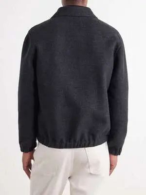 Eleventy Wool Bomber Jacket