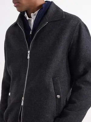 Eleventy Wool Bomber Jacket