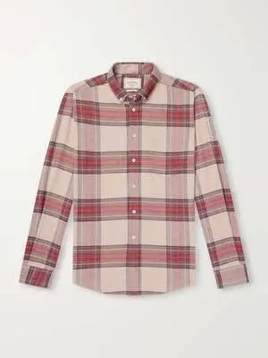 Portuguese Flannel Sabela Checked Cotton-flannel Shirt - Red
