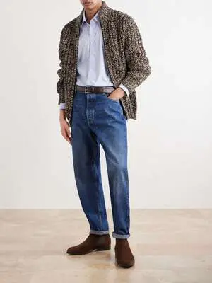 Thom Sweeney Lecce Striped Cotton-poplin Shirt
