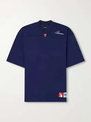 WILLY CHAVARRIA Embroidered Jersey T-shirt - Navy