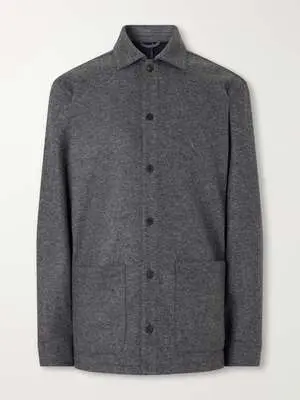 Thom Sweeney Cashmere-blend Overshirt - Gray