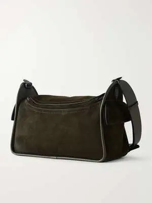 Berluti Périple Barrel Leather-trimmed Suede Messenger Bag