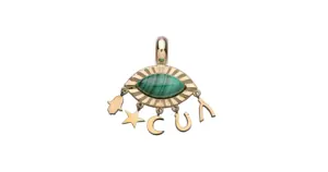 Jennifer Zeuner Jewelry Sage Charm Sterling Silver - Green