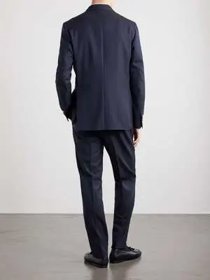 DE PETRILLO Vesuvio Double-breasted Wool-twill Suit Jacket