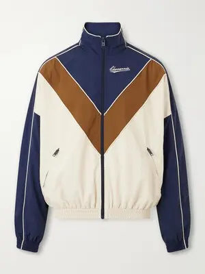 WILLY CHAVARRIA Bad Body Cotton-jersey Track Jacket - Blue