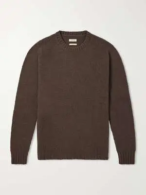 De Bonne Facture Ribbed Wool Sweater - Brown