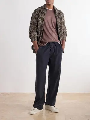 Eleventy Linen T-shirt - Brown