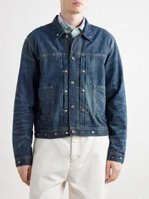 Ralph Lauren Embellished Denim Jacket - Blue