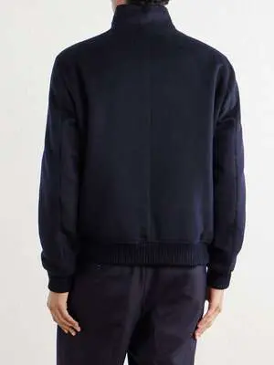 Thom Sweeney Wool And Cashmere-blend Flannel Bomber Jacket