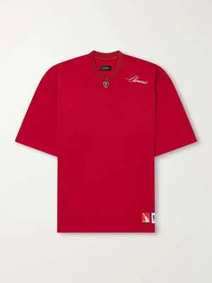 WILLY CHAVARRIA Embroidered Jersey T-shirt - Red