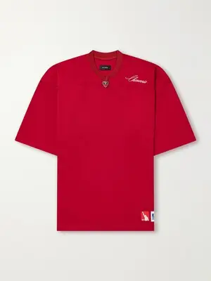 WILLY CHAVARRIA Embroidered Jersey T-shirt - Red