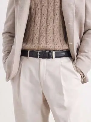 Berluti 3.5 Cm Full-grain Leather Belt