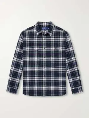 Polo Ralph Lauren Checked Cotton-flannel Shirt - Navy