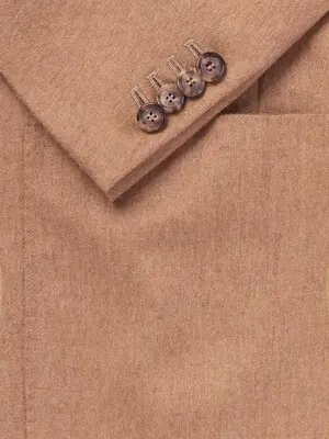 DE PETRILLO Posillipo Brushed Camel Hair Blazer - Neutrals