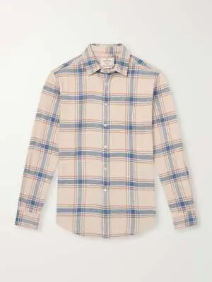 Portuguese Flannel Serena Checked Cotton-flannel Shirt - Blue