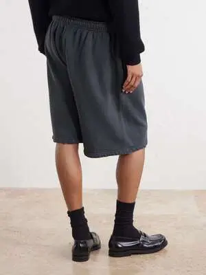 WILLY CHAVARRIA Straight-leg Printed Cotton-jersey Shorts