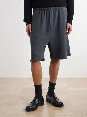 WILLY CHAVARRIA Straight-leg Printed Cotton-jersey Shorts