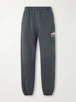 WILLY CHAVARRIA Straight-leg Printed Cotton-jersey Sweatpants