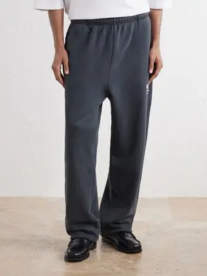 WILLY CHAVARRIA Straight-leg Printed Cotton-jersey Sweatpants