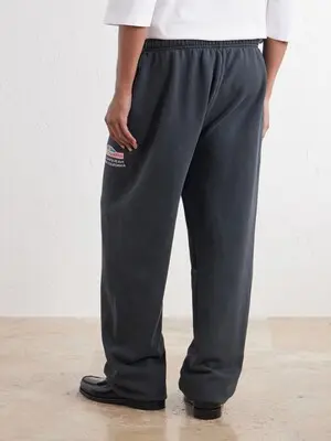 WILLY CHAVARRIA Straight-leg Printed Cotton-jersey Sweatpants