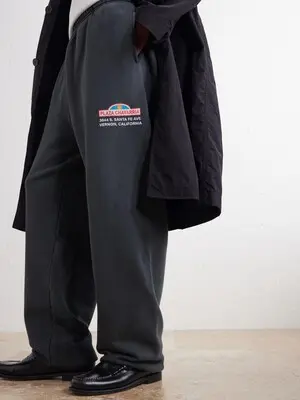 WILLY CHAVARRIA Straight-leg Printed Cotton-jersey Sweatpants