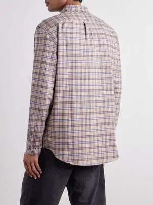 Portuguese Flannel Cedar Checked Cotton-flannel Shirt